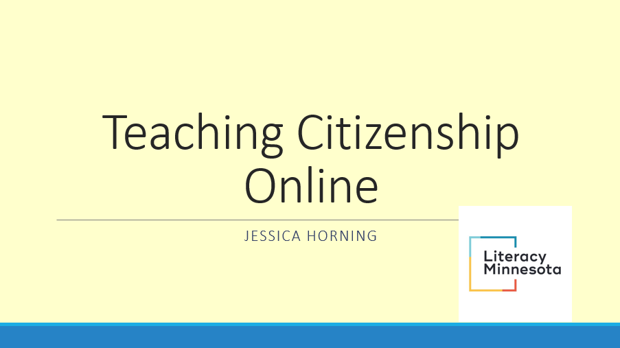 Teaching Citizenship Online: Recorded Webinar | Literacy Minnesota